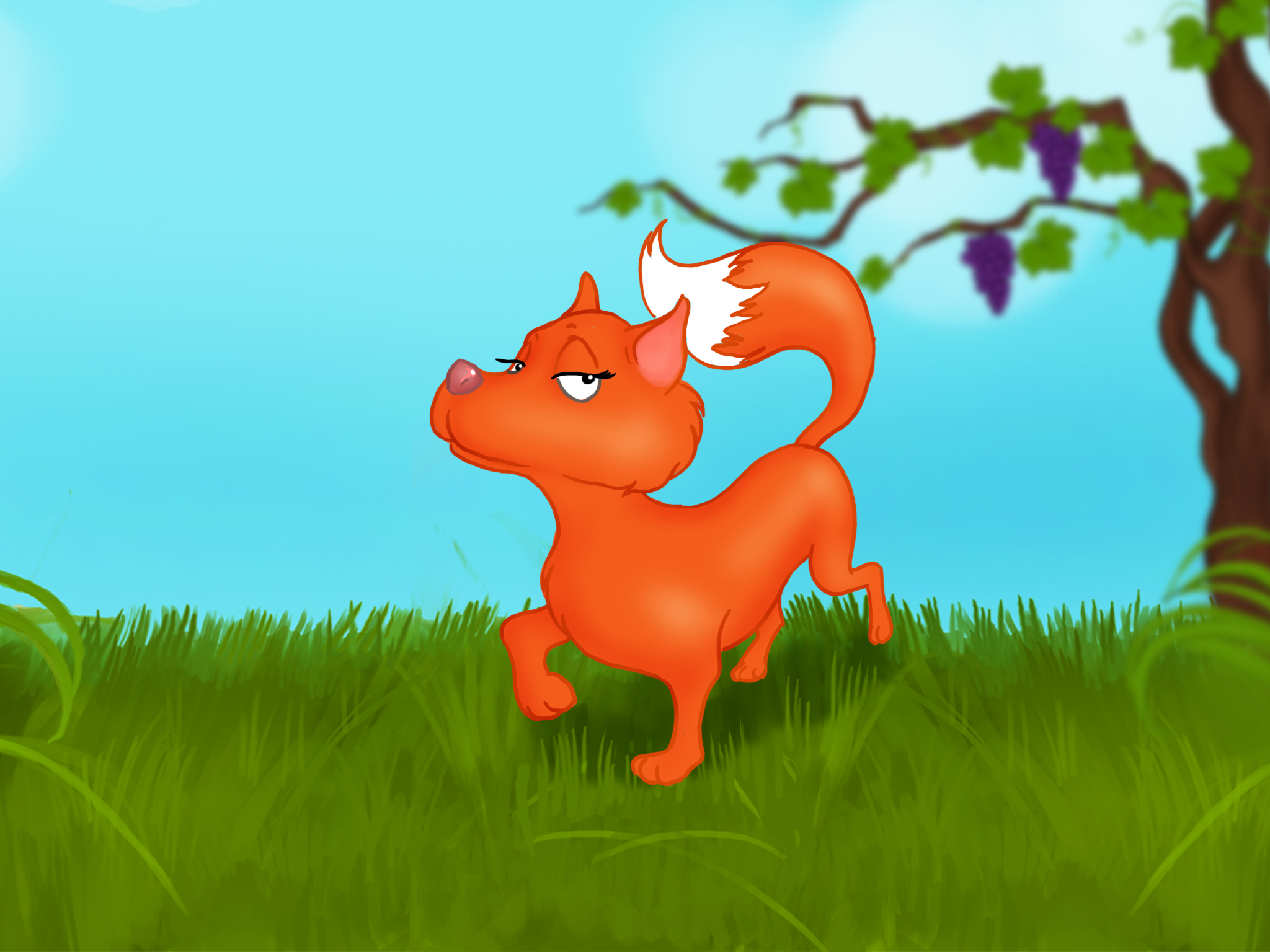 The Fox and The Grapes - Children Story by Tales with GiGi